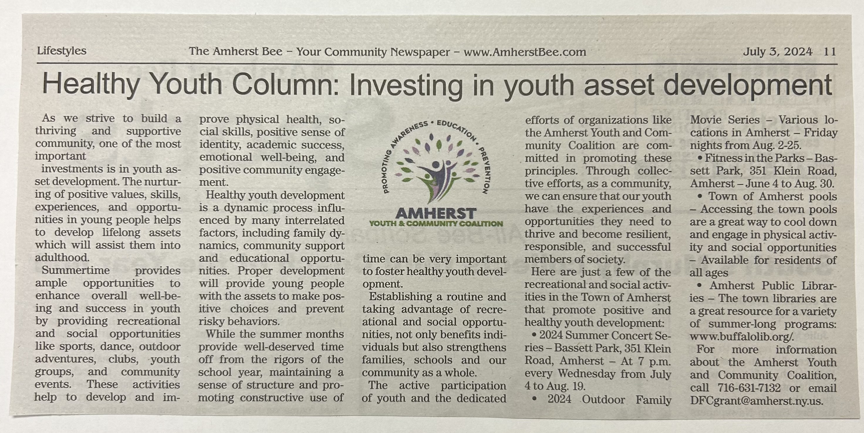 Welcome | Amherst Youth & Community Coalition